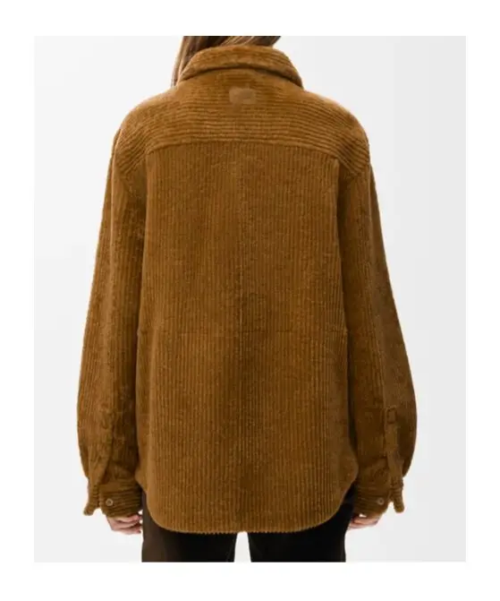 Loewe Overshirt In Shearling Corduroy