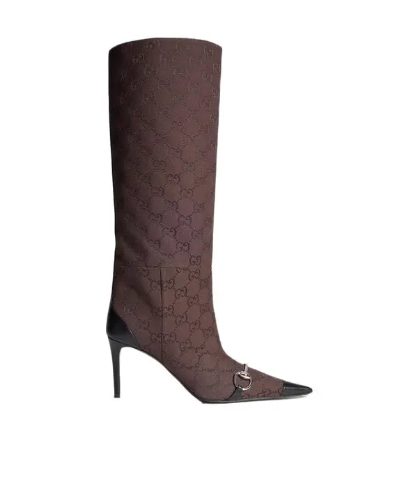Gucci Donna Tall Boots With Horsebit Detail