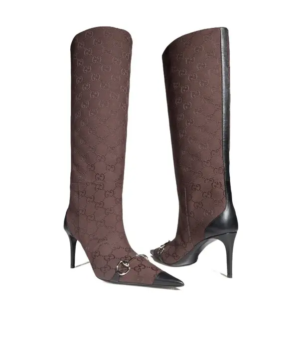 Gucci Donna Tall Boots With Horsebit Detail