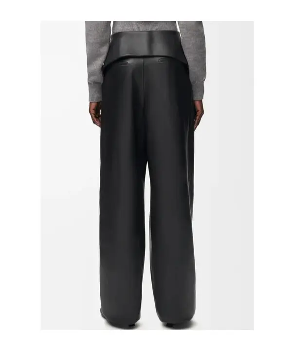 Loewe Draped Trousers In Nappa Lambskin