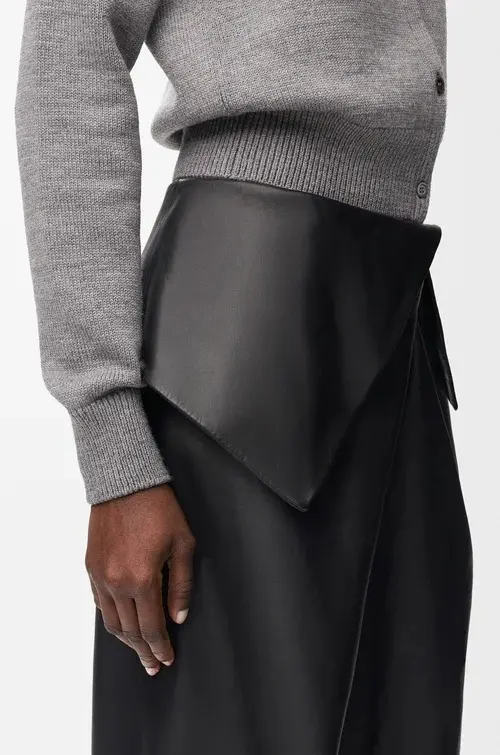 Loewe Draped Trousers In Nappa Lambskin