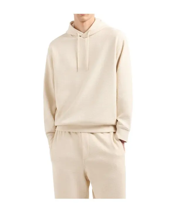 Emporio Armani Textured Longsleeve Hoodedg - Nude