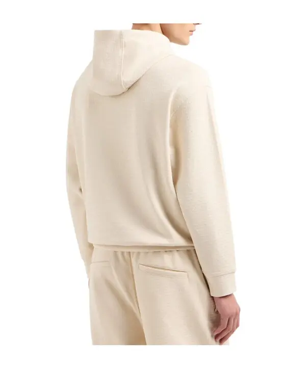 Emporio Armani Textured Longsleeve Hoodedg