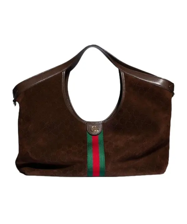 Gucci Giglio Large Tote Bag - Dark Brown