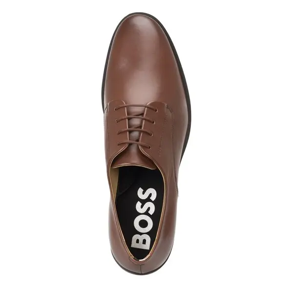 Hugo Boss Solid Color Leather Shoes