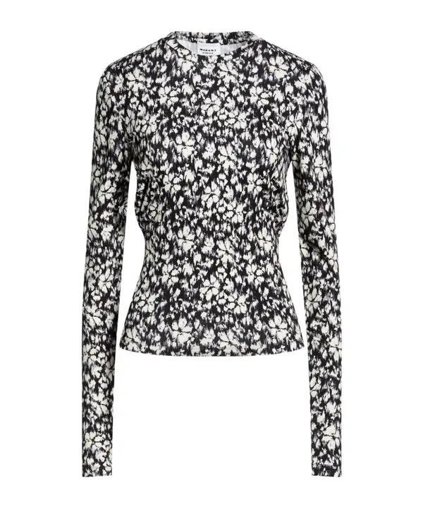 Isabel Marant Étoile Printed Long-sleeve T-shirt - Black