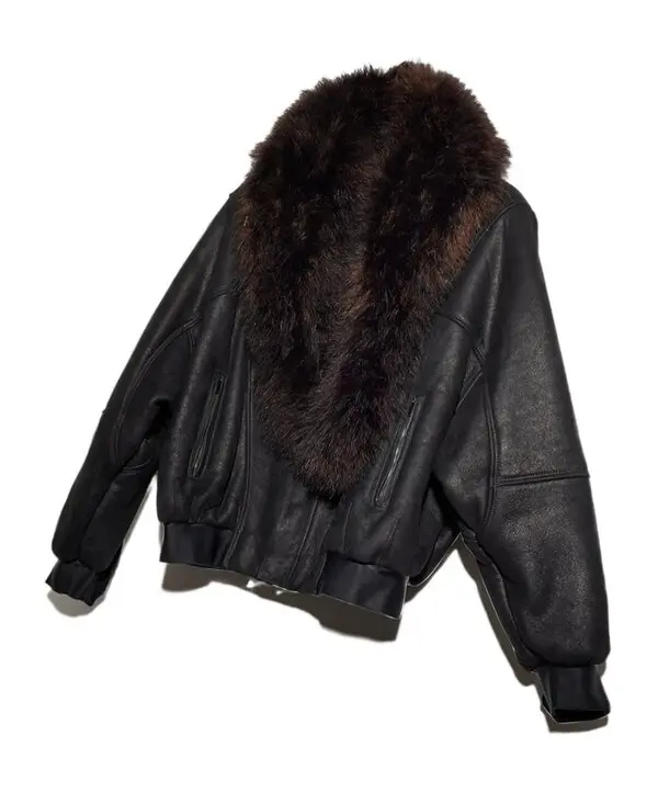 Gucci Fuzzy Collar Bomber Jacket