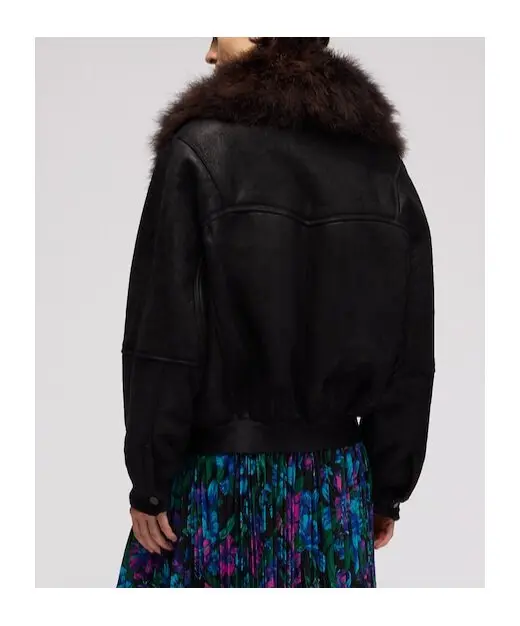 Gucci Fuzzy Collar Bomber Jacket