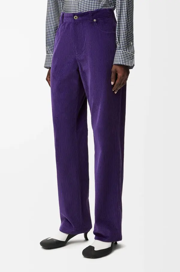 Loewe Trousers In Cotton Corduroy
