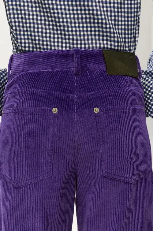 Loewe Trousers In Cotton Corduroy