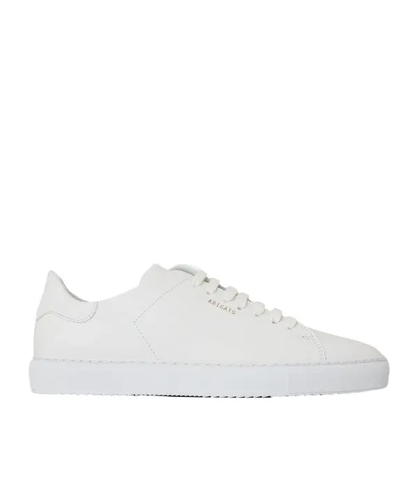 Axel Arigato Solid Color Leather Low Trainers - White