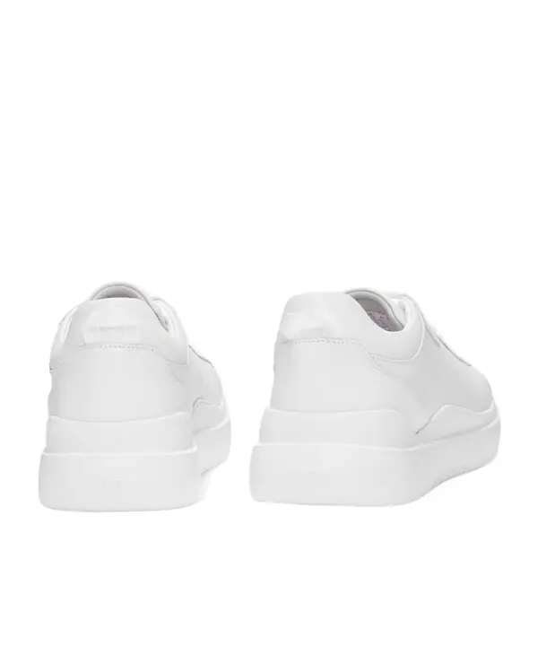 Hugo Boss Solid Color Leather Low Trainers