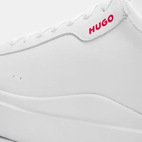 Hugo Boss Solid Color Leather Low Trainers