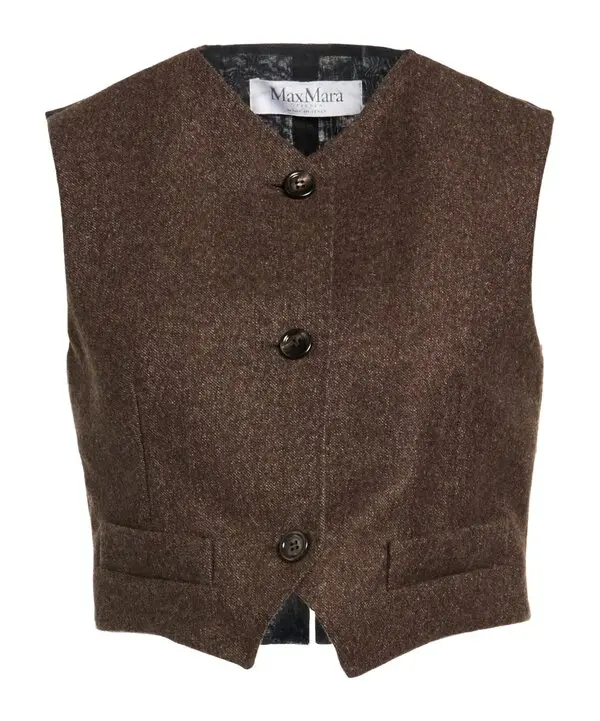 Max Mara Two-tone Wool Waistcoat