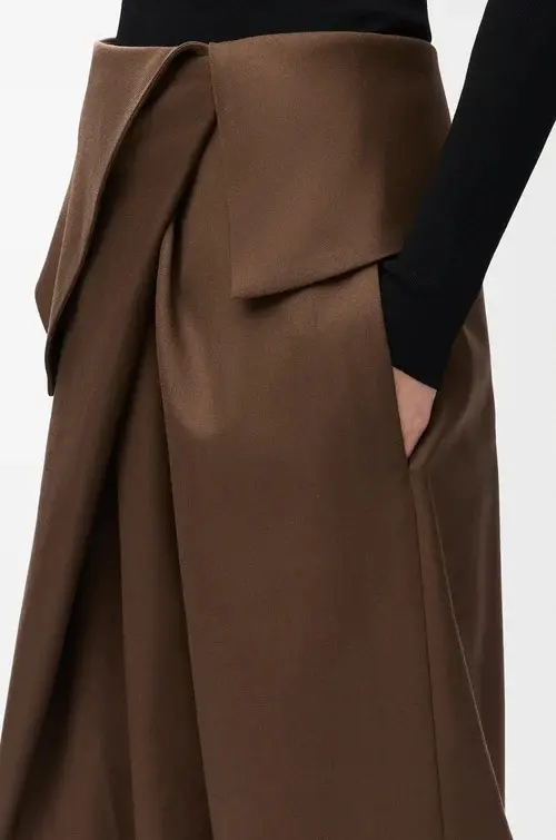 Loewe Draped Trousers In Wool