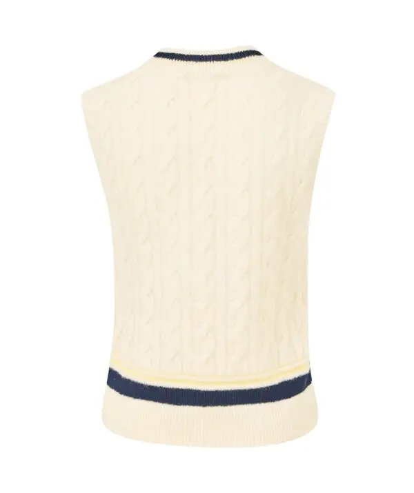 Lacoste V-neck Cableknit Vest