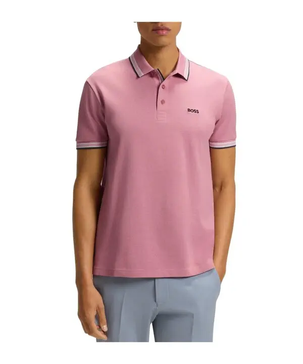 Hugo Boss Shortsleeve Polo Shirt With Trimcollar