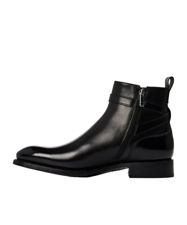 Hugo Boss Polishedleather Jodhpur Boots