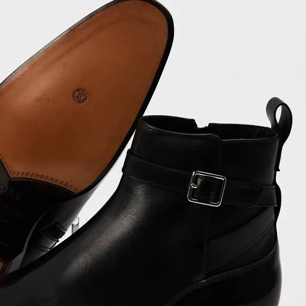 Hugo Boss Polishedleather Jodhpur Boots