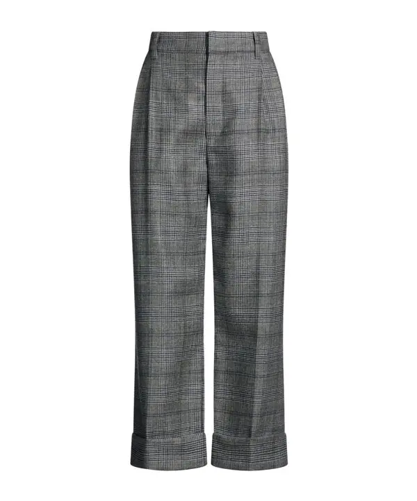 Brunello Cucinelli Straight-checked Suit Pants - Grey
