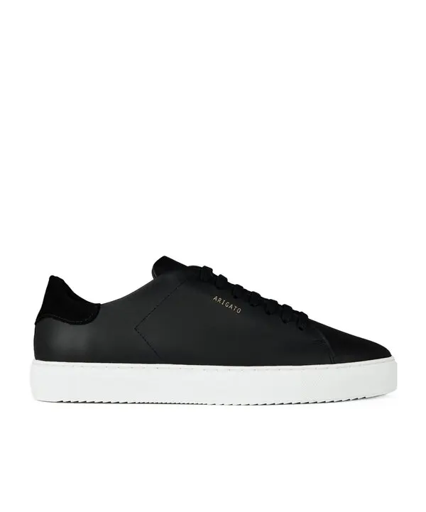 Axel Arigato Solid Color Leather Low Trainers - Black