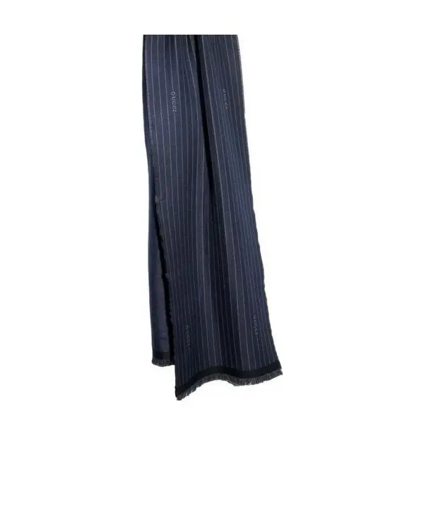 Gucci Pinstripe Scarf - Navy Blue