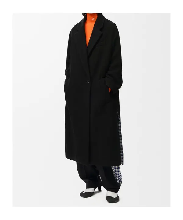 Loewe Coat In Wool And Cashmere