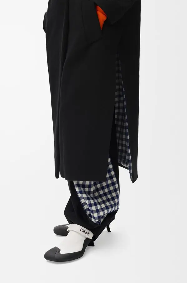 Loewe Coat In Wool And Cashmere