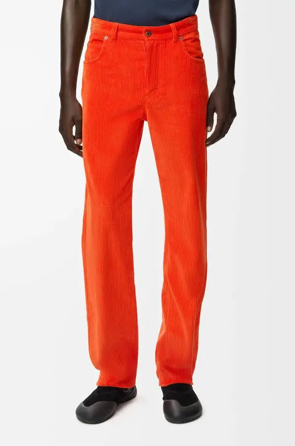 Loewe Trousers In Cotton Corduroy