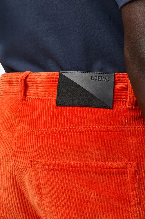 Loewe Trousers In Cotton Corduroy