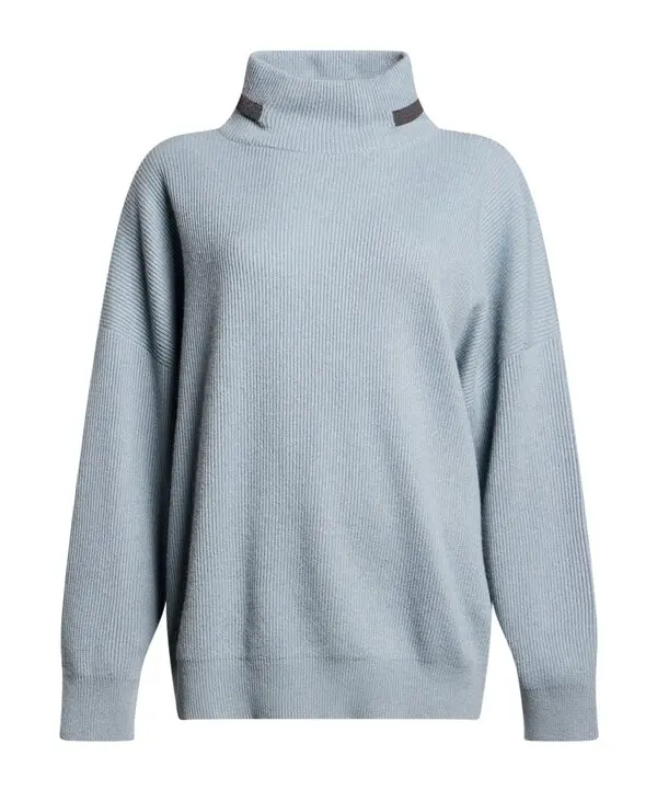 Brunello Cucinelli Solid-color Cashmere Sweater - Blue