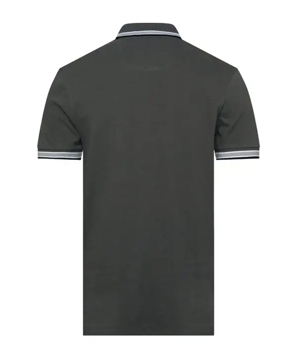 Hugo Boss Shortsleeve Polo Shirt With Stripedtrim Collar