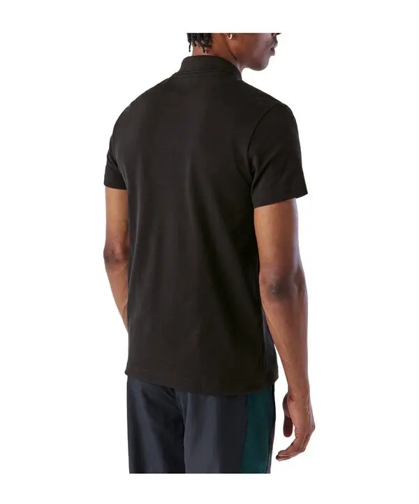 Lacoste Shortsleeve Polo Shirt With Horizontal Colourblock Stripes