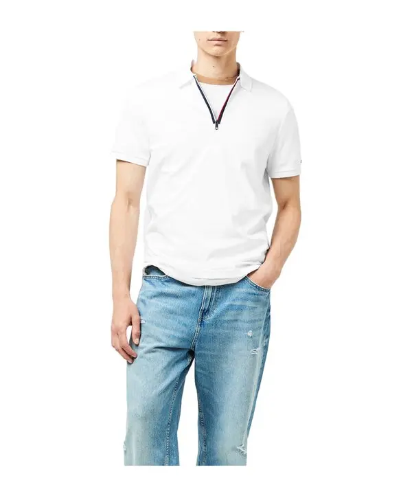 Tommy Hilfiger Shortsleeve Polo Shirt With Halfzip Placket