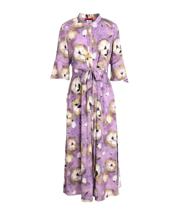 Max & Co. Max&co. Floral Print Shirt Dress With Belt - No