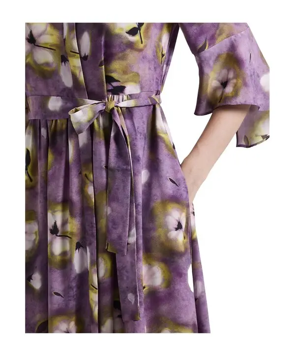 MAXCO. Max&co. Floral Print Shirt Dress With Belt
