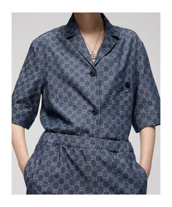 Gucci Gg Jacquard Shirt