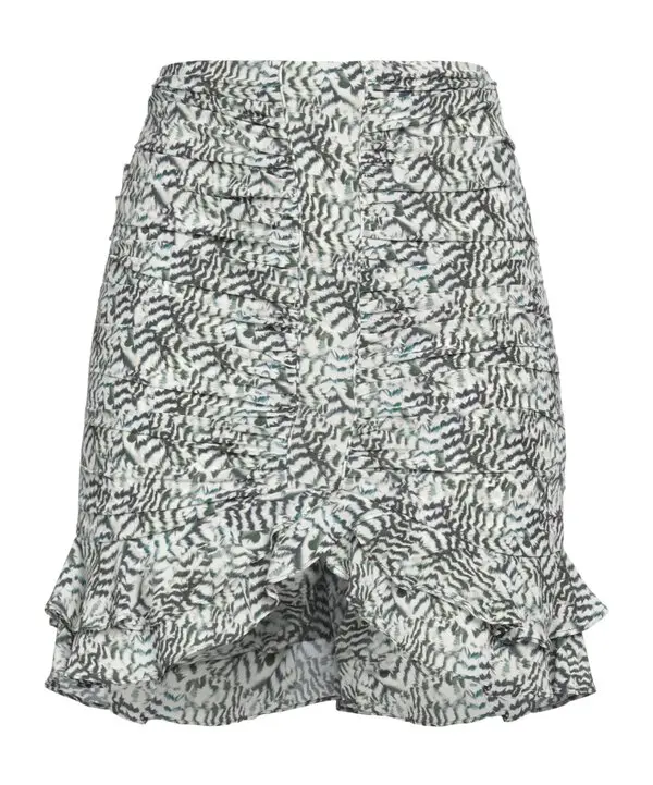Isabel Marant Étoile Zebra-striped Stretch Midi Skirt