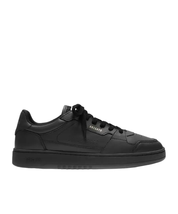 Axel Arigato Solid Color Low Leather Trainers - Black