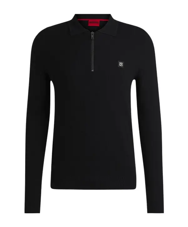 Hugo Boss Longsleeve Knit Polo Shirt
