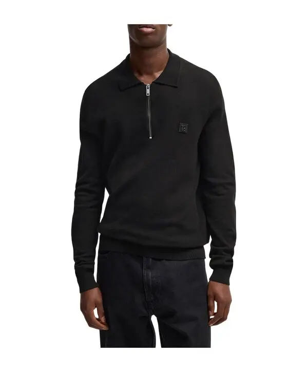 Hugo Boss Longsleeve Knit Polo Shirt