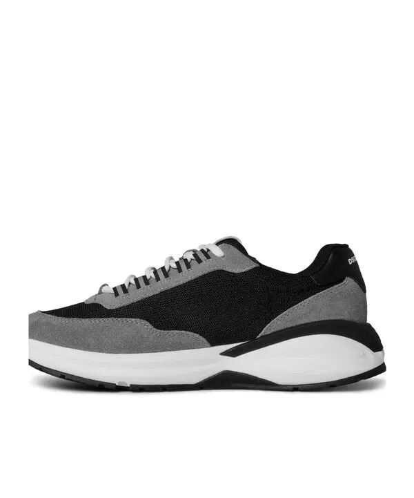 Dsquared2 Suede Dash Color Block Sneakers - Black