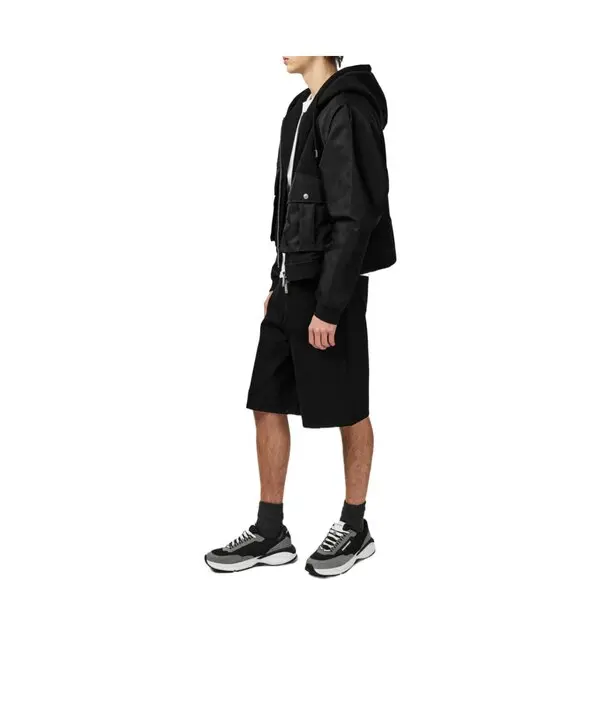 Dsquared2 Suede Dash Color Block Sneakers - Black