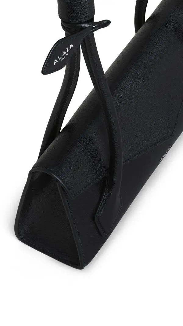Alaïa Le Teckel Flap Small Bag In Shiny Goatskin
