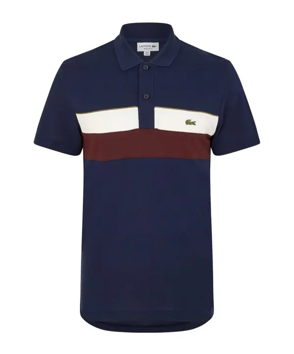 Lacoste Horizontal Colourblock Shortsleeve Polo Shirt