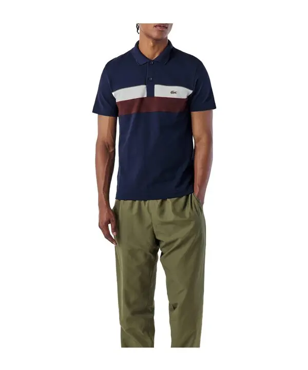 Lacoste Horizontal Colourblock Shortsleeve Polo Shirt