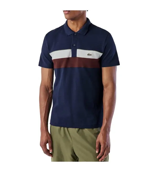 Lacoste Horizontal Colourblock Shortsleeve Polo Shirt