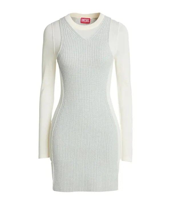 DIESEL® Fitted Woolen Dress - Grey