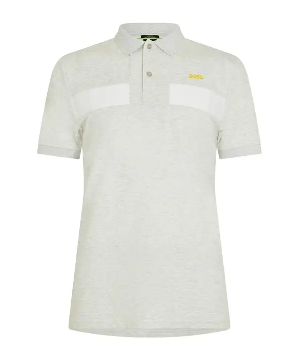 Hugo Boss Colourblock Shortsleeve Polo Shirt - White