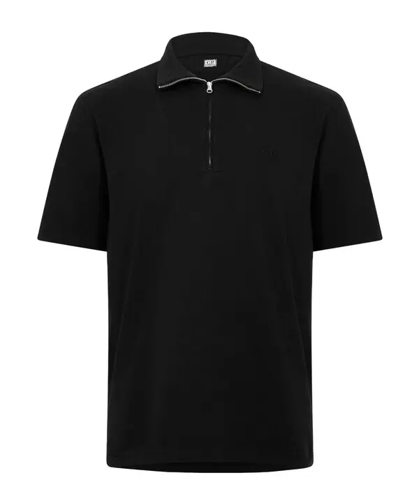 C.P. COMPANY Shortsleeve Polo Shirt - Black